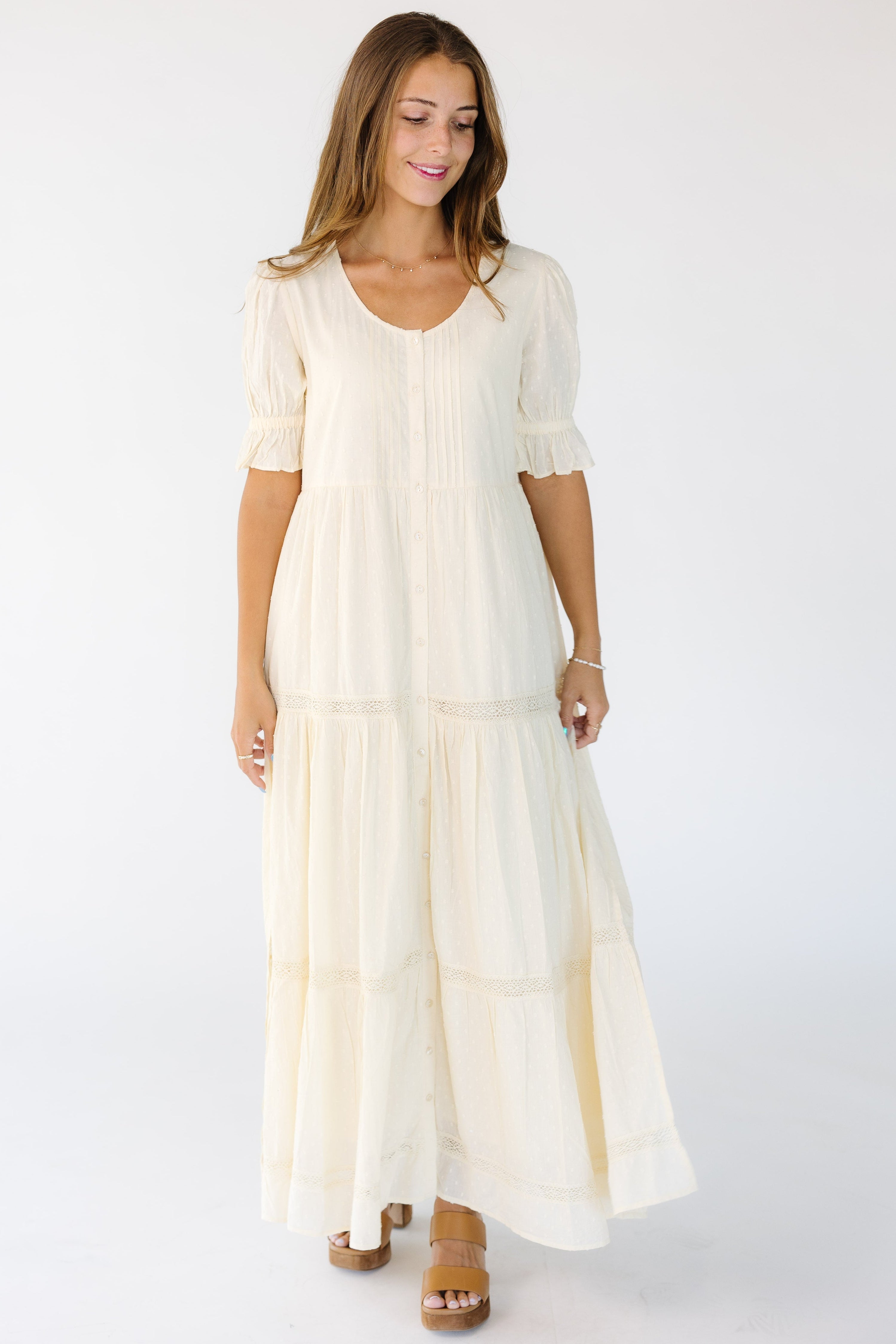 Citrus Cities Cream Dress – Called to Surf